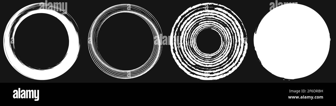 Inkblot, stain grungy, grunge circle. Smudge, smear effect watercolor ...