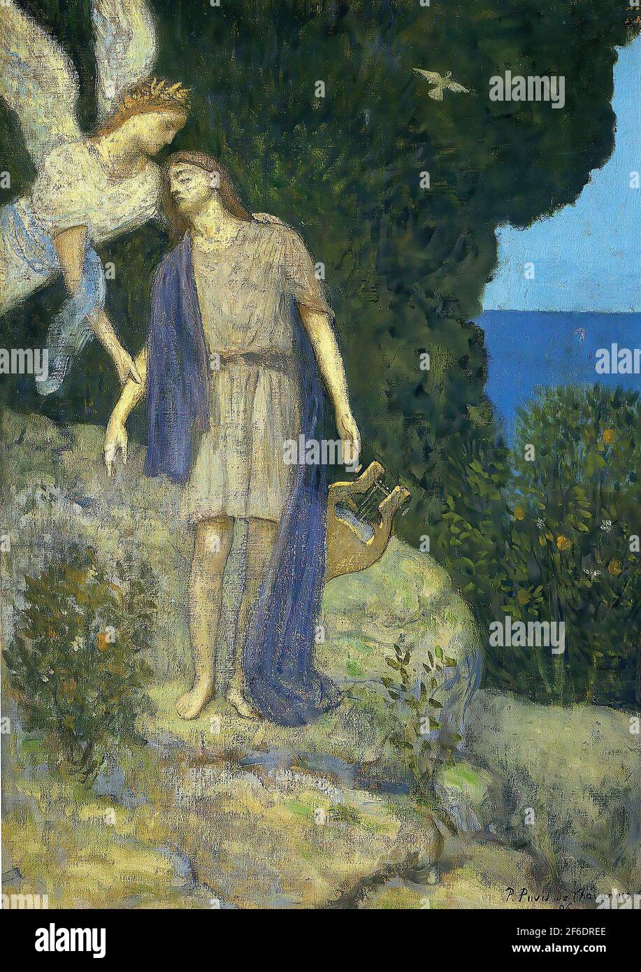 Pierre Puvis de Chavannes - Orpheus Stock Photo - Alamy