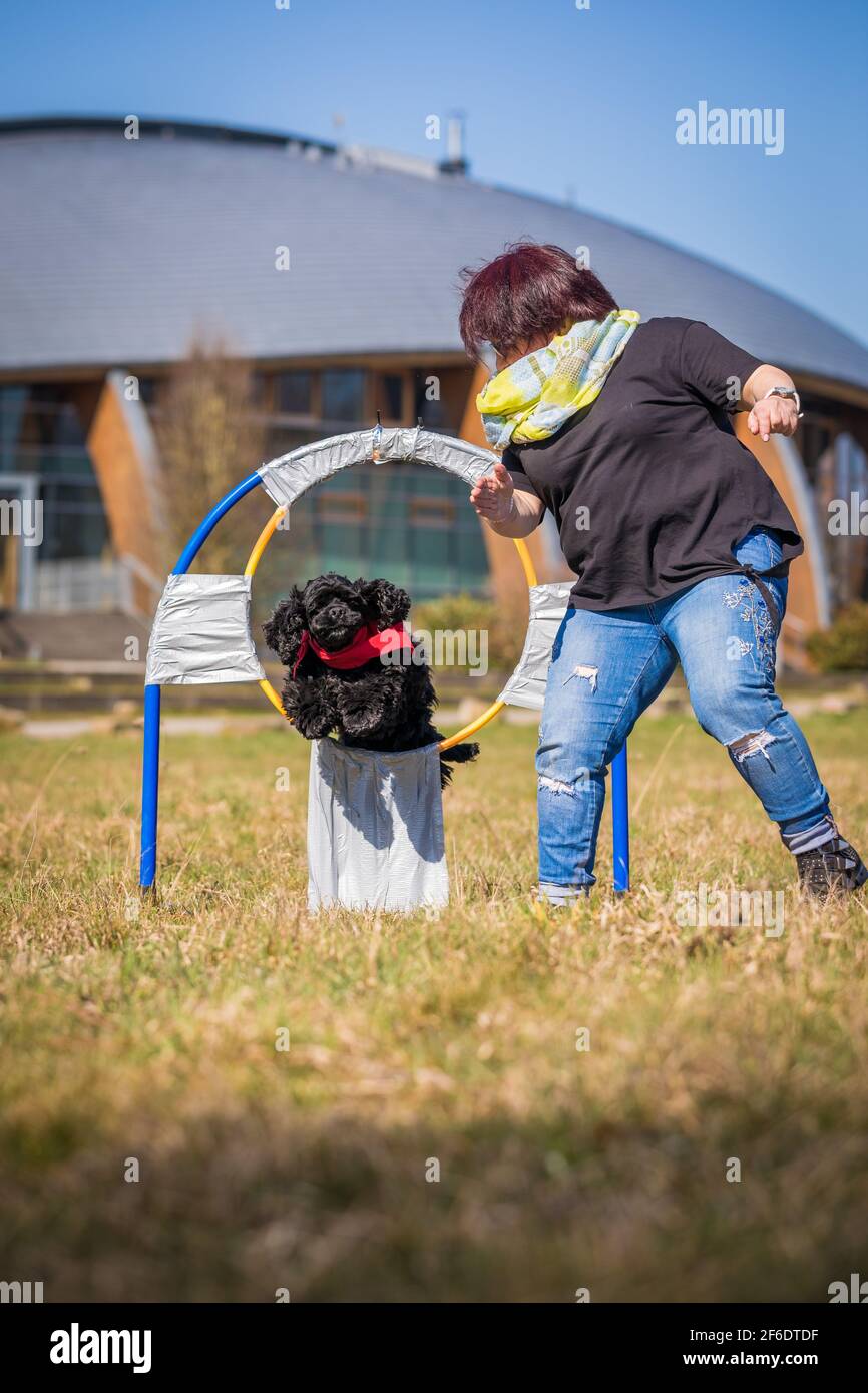 Hanover, Germany. 31st Mar, 2021. Jutta Gaßmann undertakes a world ...
