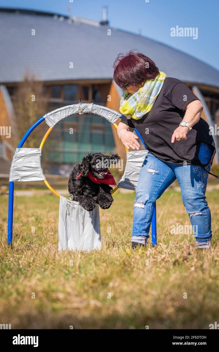 Hanover, Germany. 31st Mar, 2021. Jutta Gaßmann undertakes a world ...