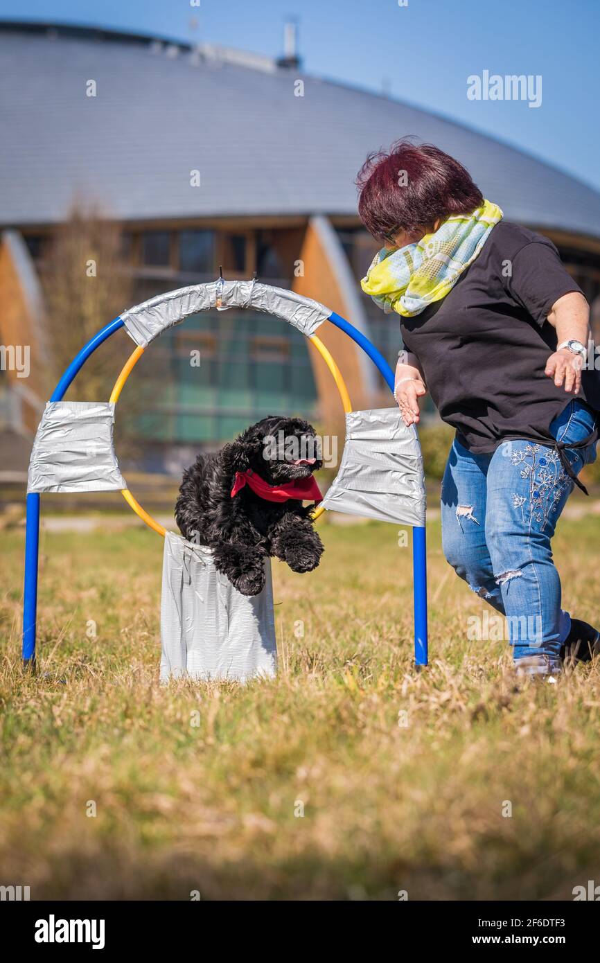 Hanover, Germany. 31st Mar, 2021. Jutta Gaßmann undertakes a world ...
