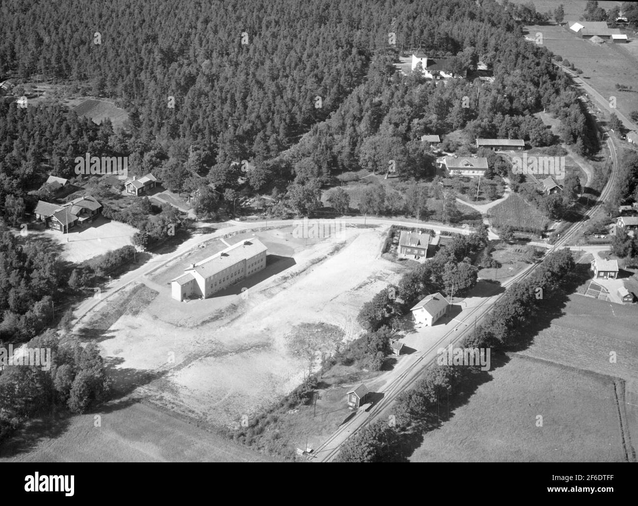 Aerial view of station Stock Photo - Alamy