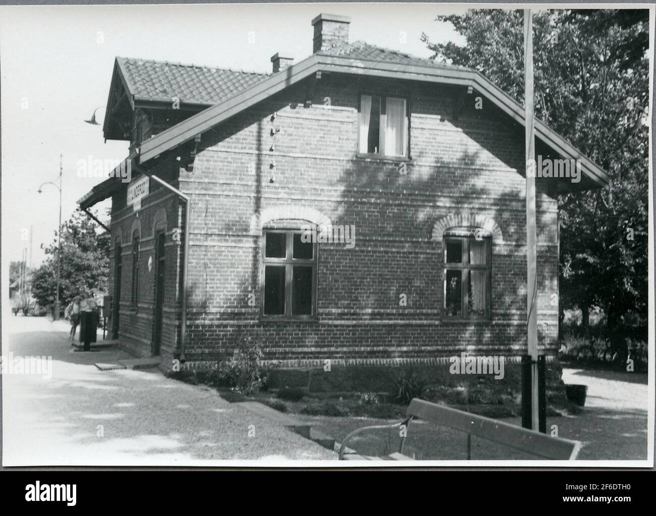 Linderöd station house Stock Photo - Alamy