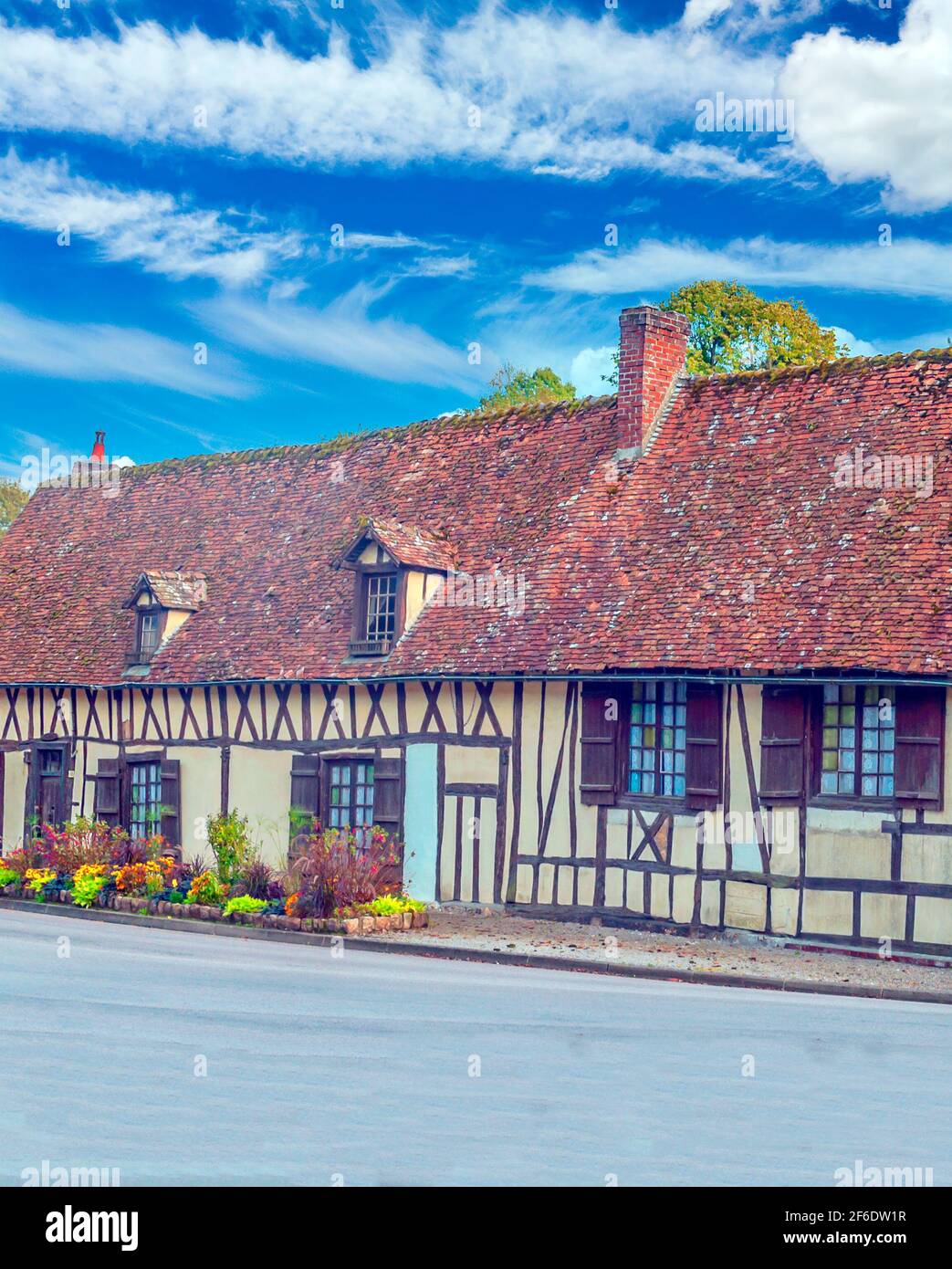 Rural village in the north of France in a sunny day Stock Photo - Alamy