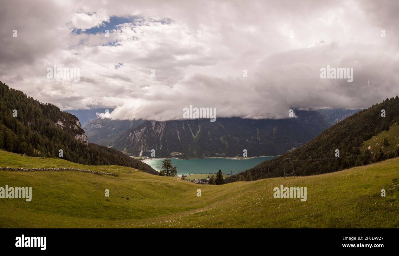 Panorama view of lake Achensee in Tyrol, Austria Stock Photo - Alamy