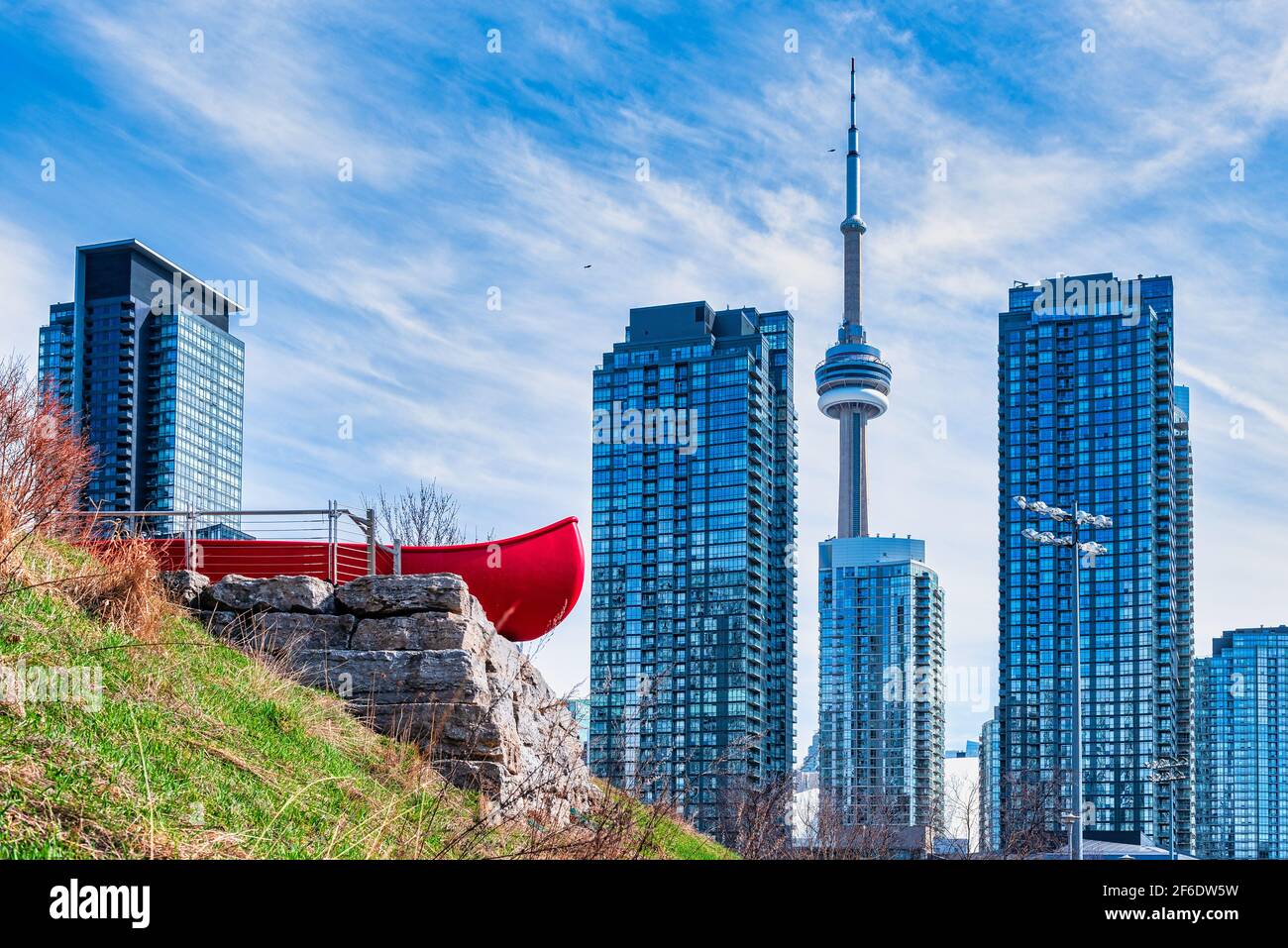 The CN Tower, a Canadian symbol and International Landmark, is seen ...