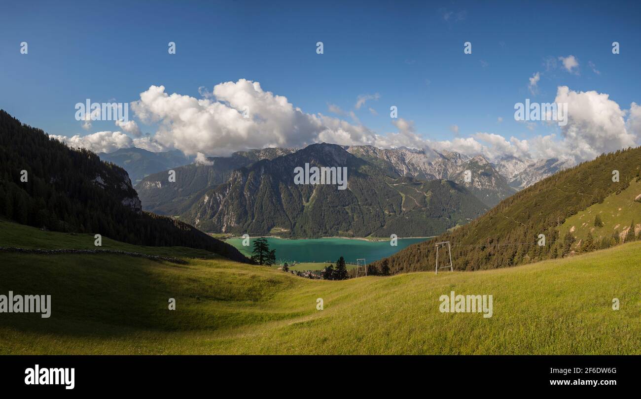 Panorama view of lake Achensee in Tyrol, Austria Stock Photo - Alamy