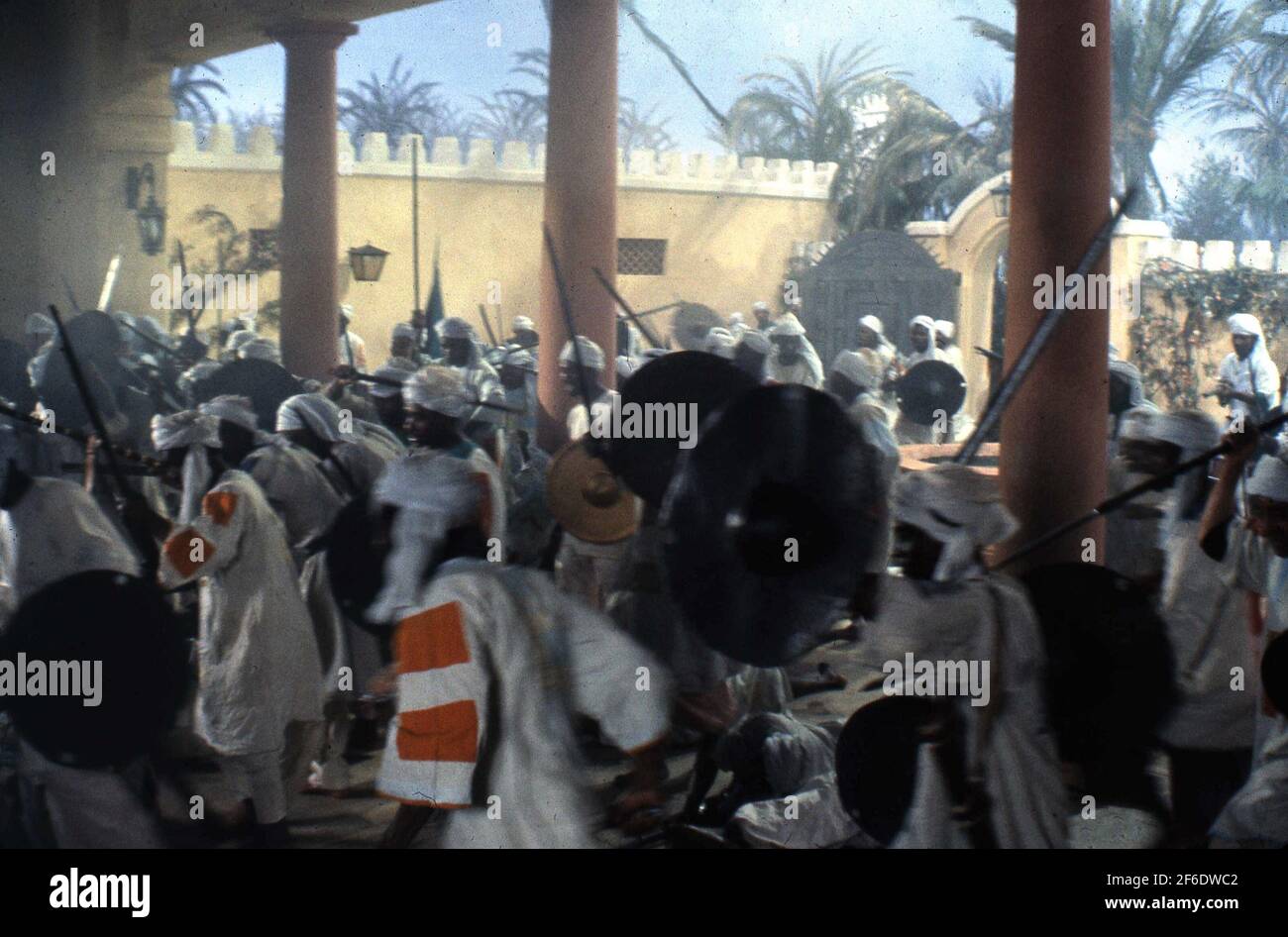 Battle Scene for CHARLTON HESTON as General Charles ''Chinese'' Gordon ...