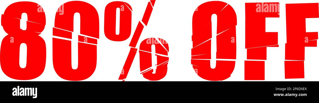 Percentage off discount tag, label numbers. Price cut, bargain sales ...