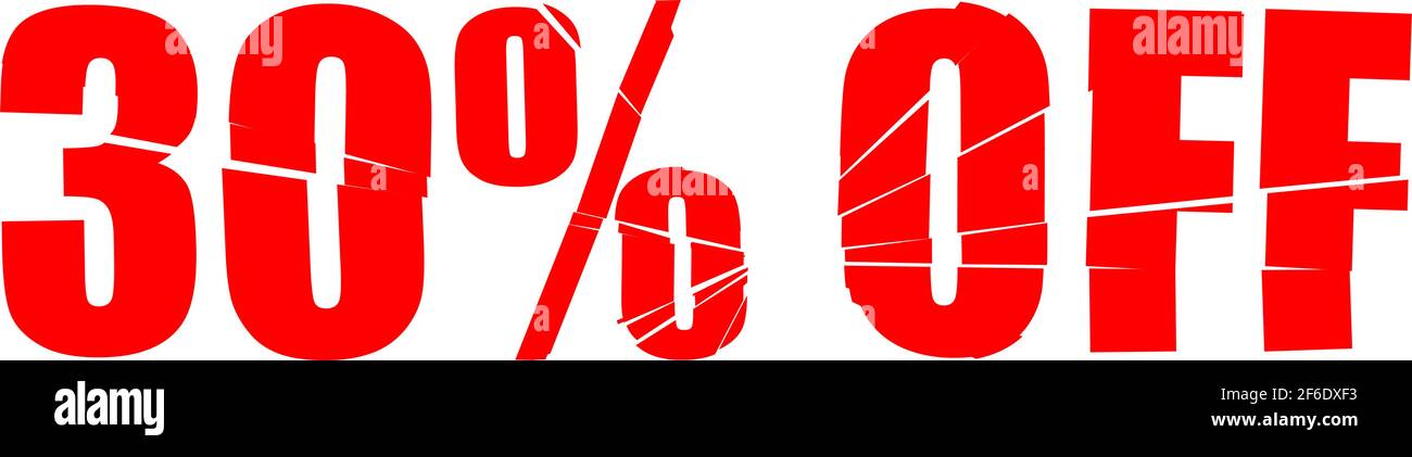 Percentage off discount tag, label numbers. Price cut, bargain sales ...
