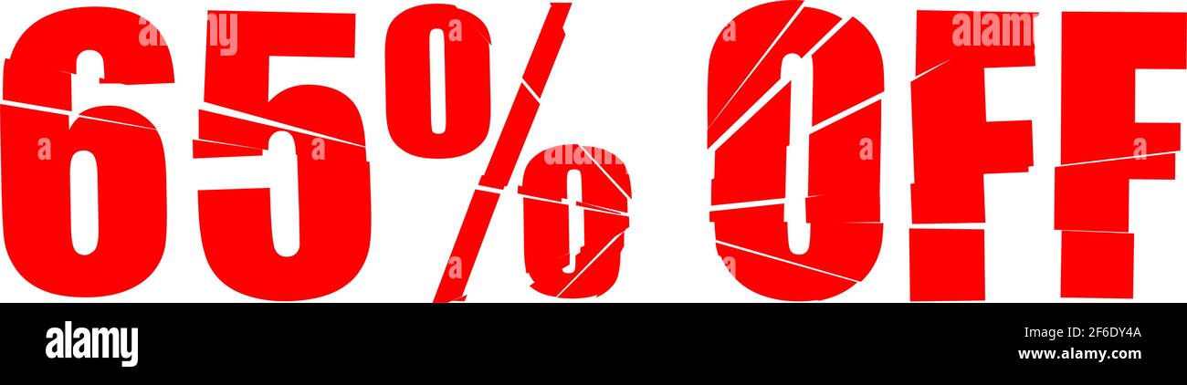 Percentage off discount tag, label numbers. Price cut, bargain sales ...