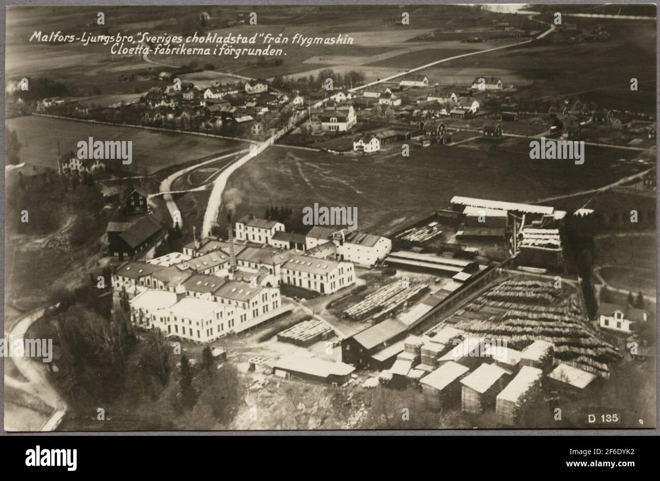 Cloetta factories in Ljunsbro Stock Photo - Alamy