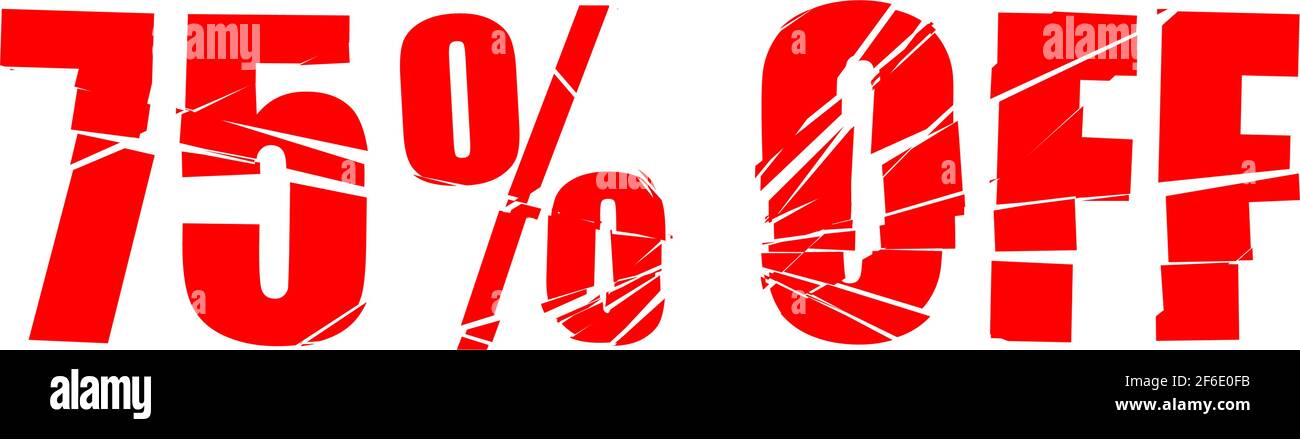 Percentage off discount tag, label numbers. Price cut, bargain sales ...