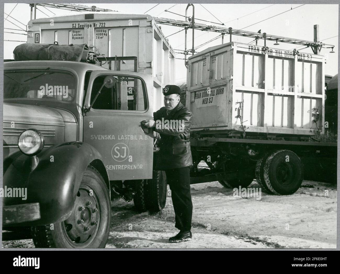 State rail, SJ, container transport directly to customers Stock Photo ...