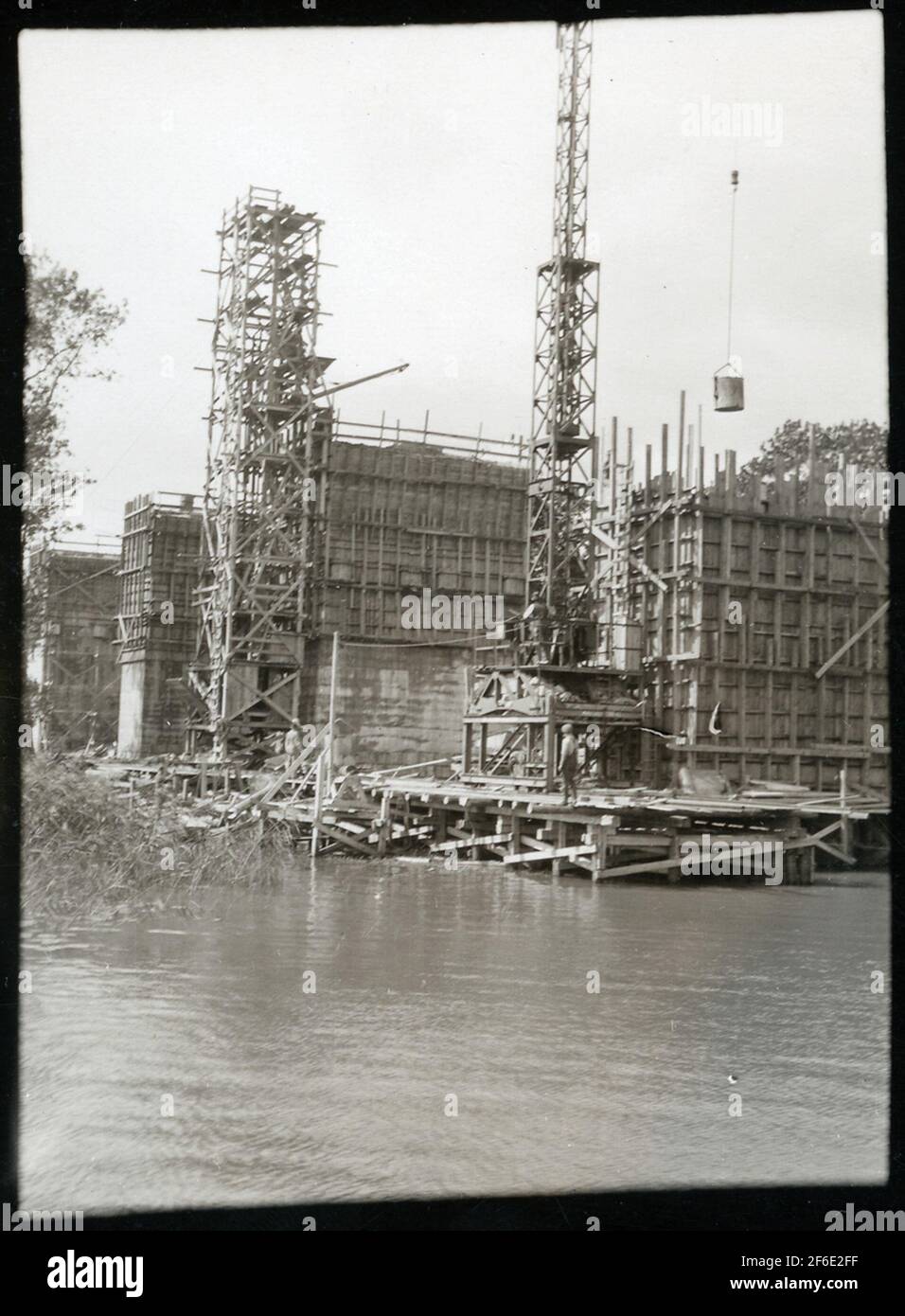 The Årstabron under construction, pillar No. 10 Stock Photo - Alamy