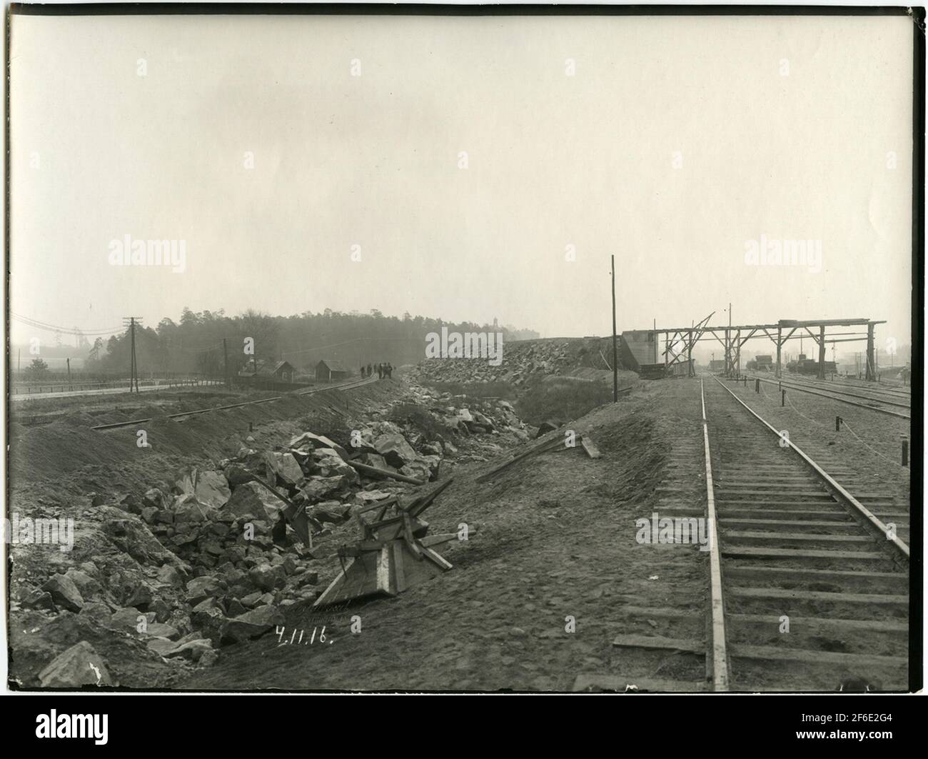 Stockholm Vasterås Bergslagen, SVB Viaduct at TomTeBoda. Line TomTeBoda ...