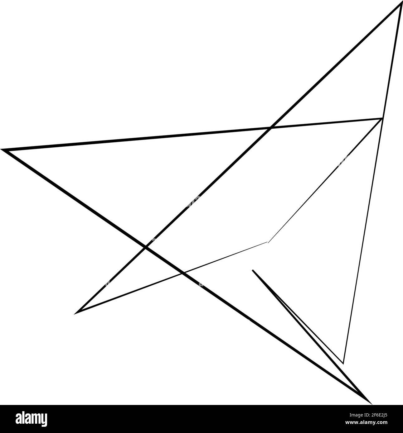 Random lines artistic element Cut Out Stock Images & Pictures - Alamy