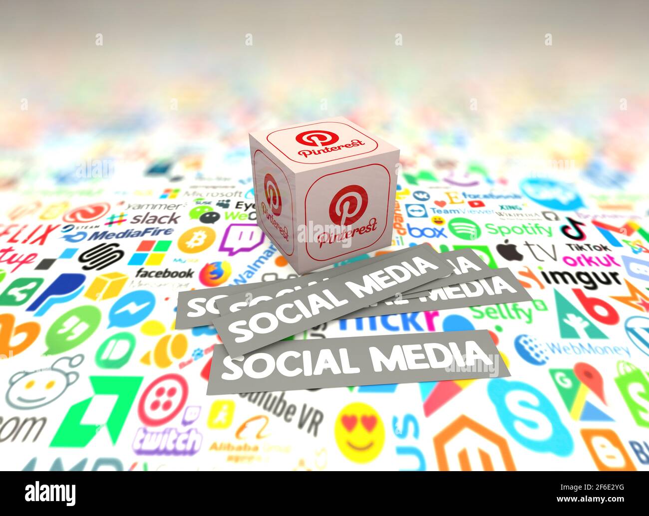 Pinterest, Social Media Stock Photo Stock Photo - Alamy
