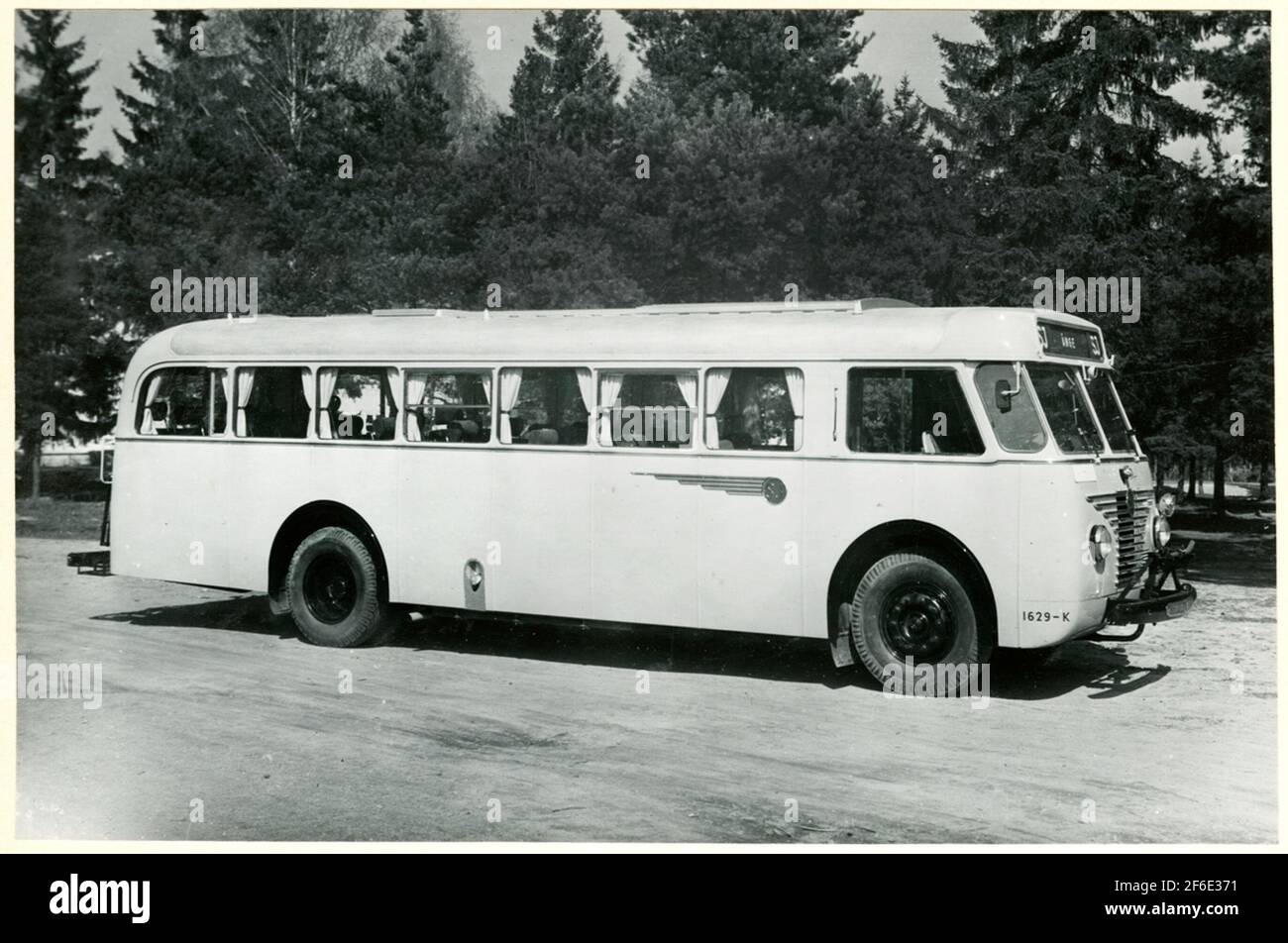 State Railways, SJ Bus 1629-K Scania-Vabis B 21 from 1950 with body ...