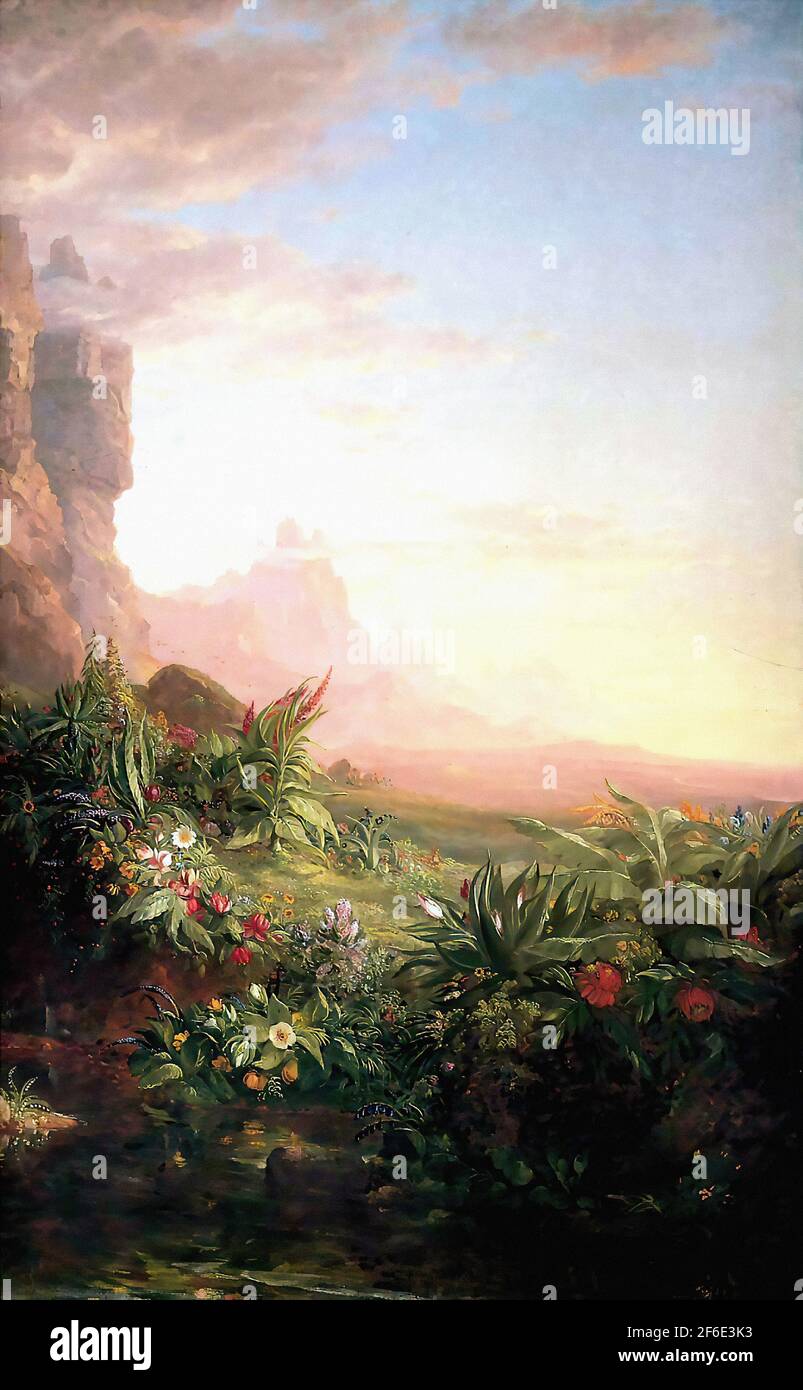 Thomas Cole - Voyage Life Childhood 1 Stock Photo - Alamy