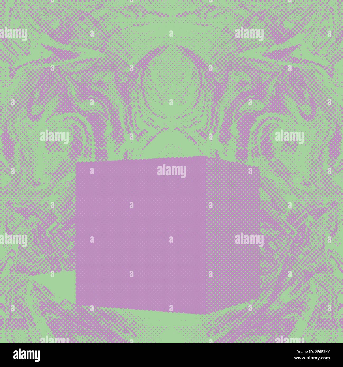 An abstract psychedelic 3d cube halftone background image Stock Photo ...