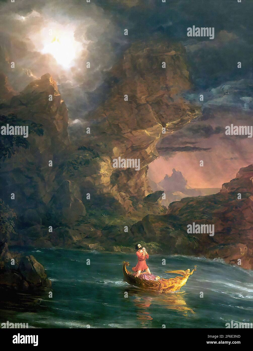 Thomas Cole - Voyage Life Manhood Stock Photo - Alamy