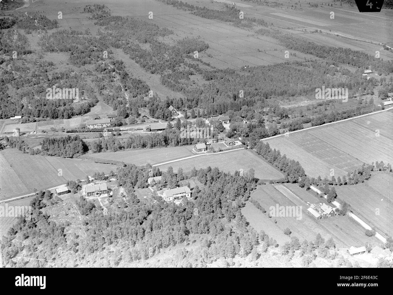 Aerial view of Mon station and surrounding area Stock Photo - Alamy