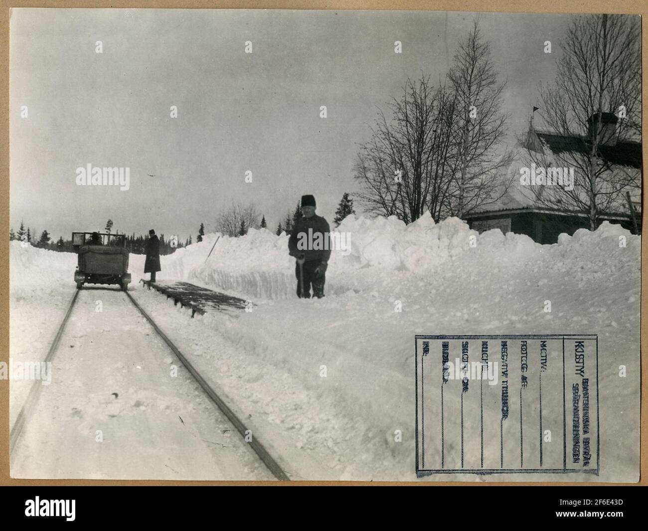 Snow shot of platform at crying steel station. Longer away a ...