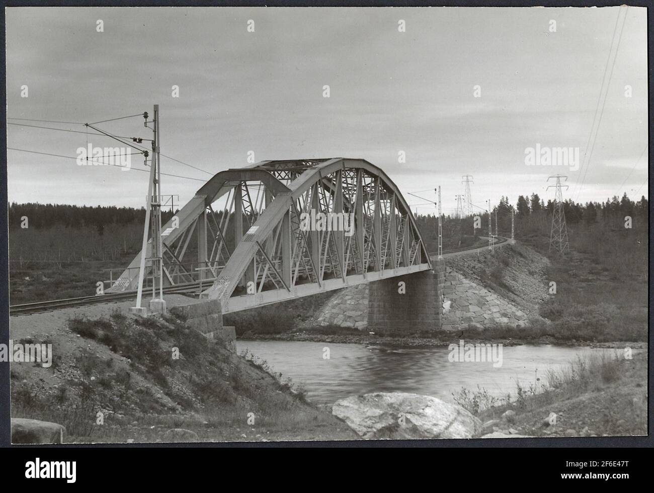 Bridge over the Kalix river Stock Photo - Alamy