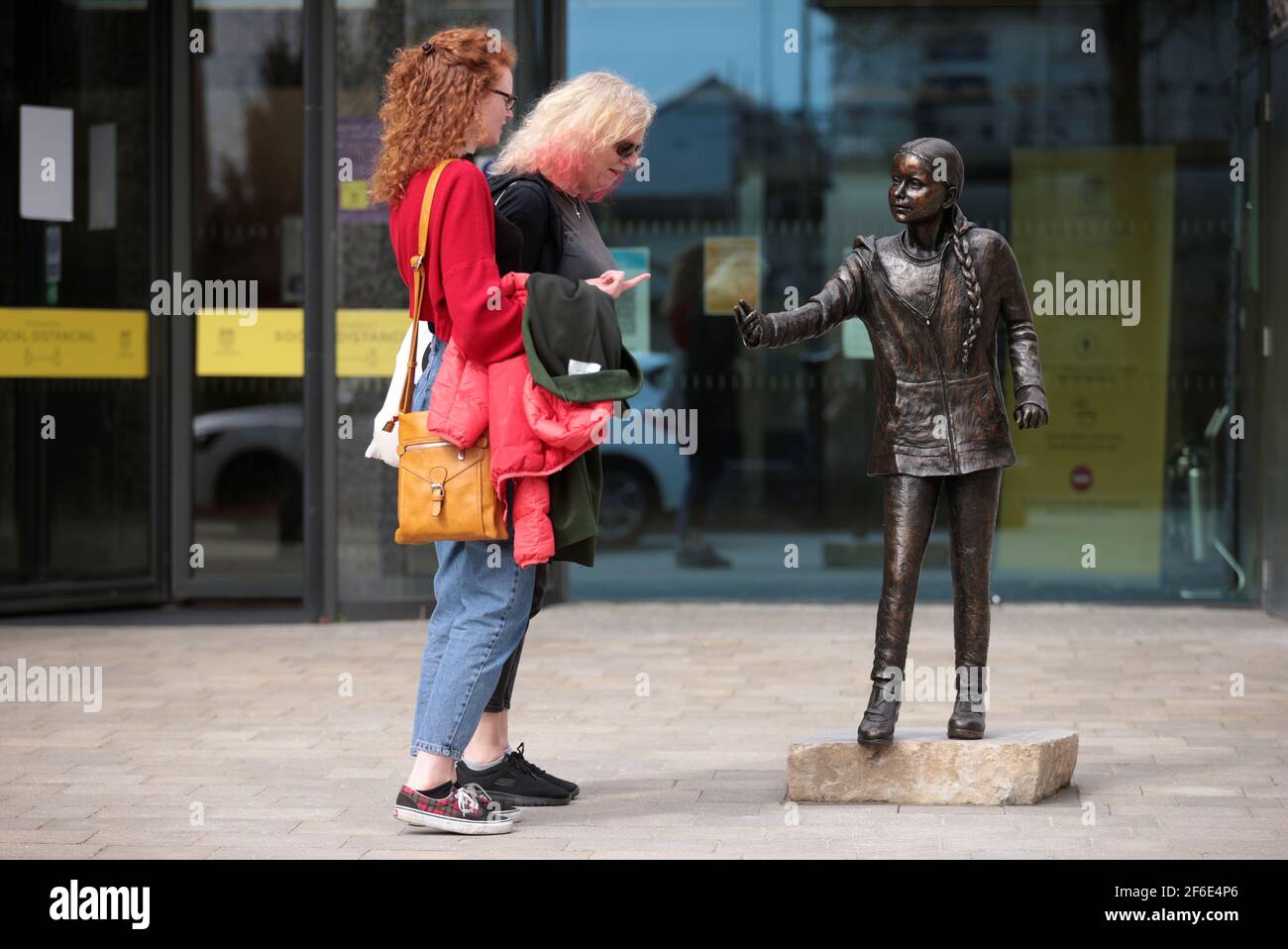 Greta thunberg statue hi-res stock photography and images - Alamy