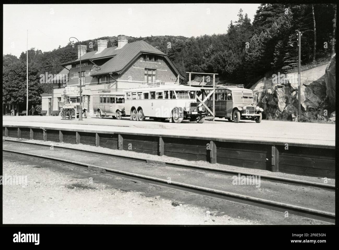Buses at Dingle Station. The state's railways, sj Stock Photo - Alamy