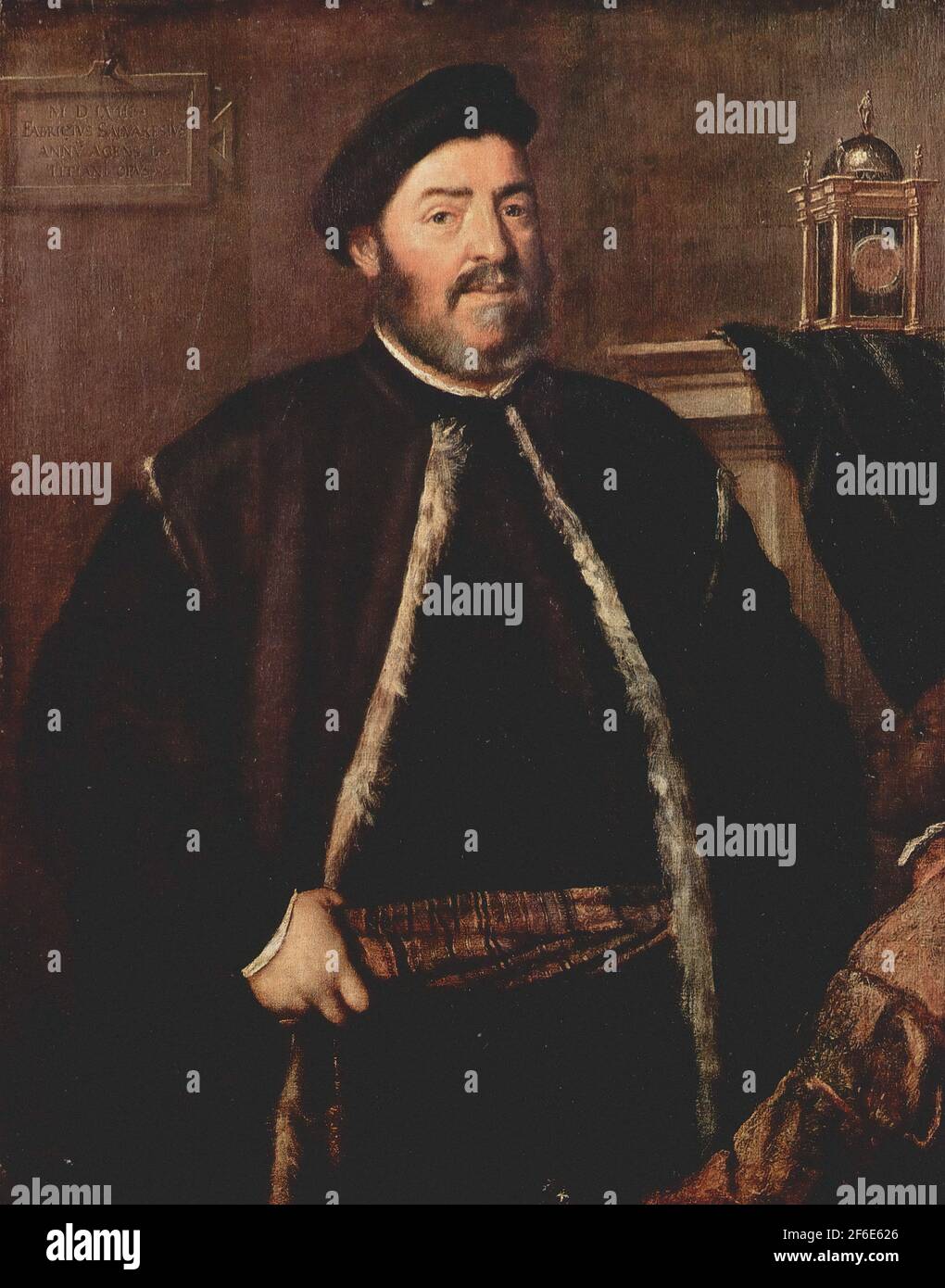 Tiziano Vecelli or Vecellio a.k.a Titian - Portrait Fabrizio Salvaresio ...