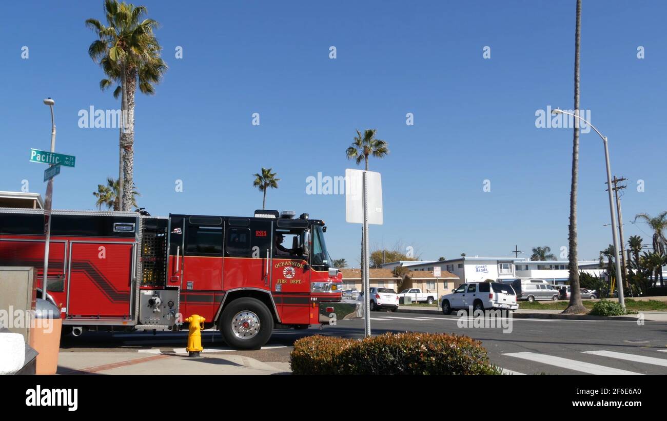 Oceanside fire engine hi-res stock photography and images - Alamy