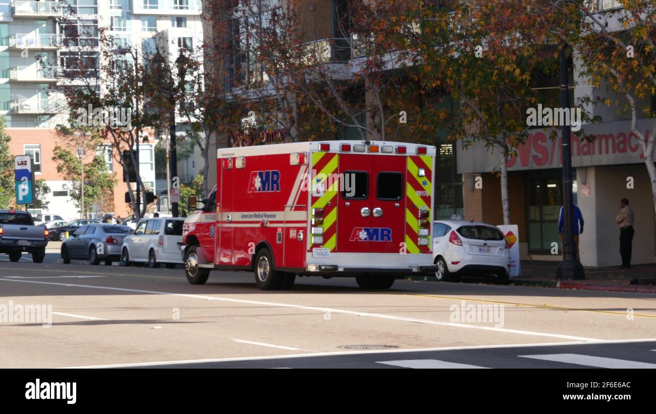 Amr Ambulance At Night