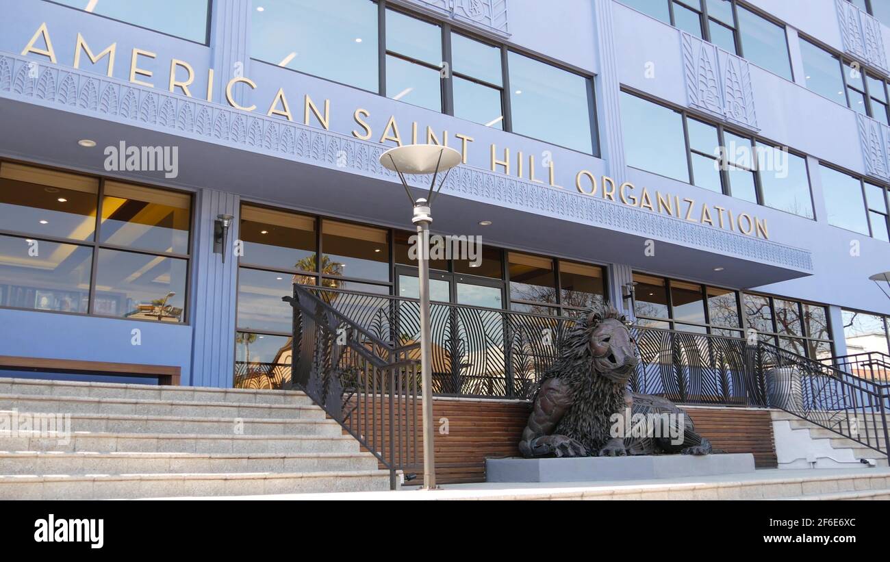 Los Angeles, California USA - 24 Feb 2020: American Saint Hill ...
