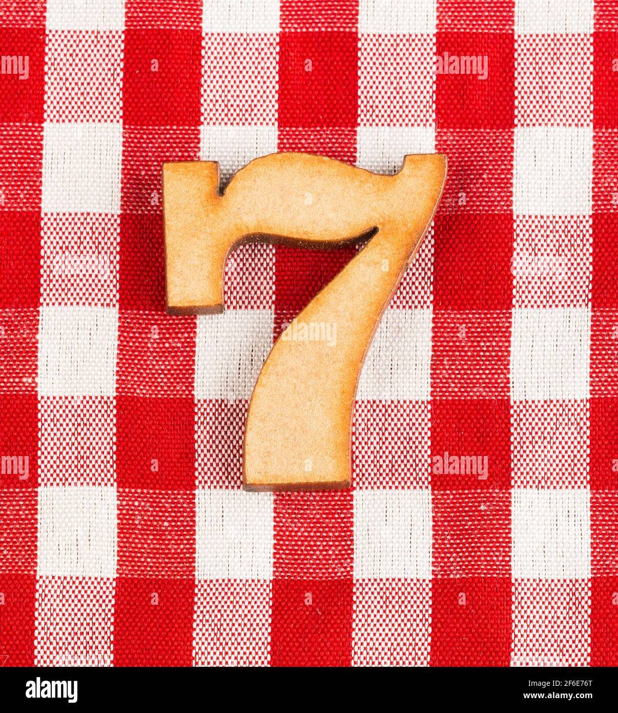 Number 7 red hi-res stock photography and images - Alamy
