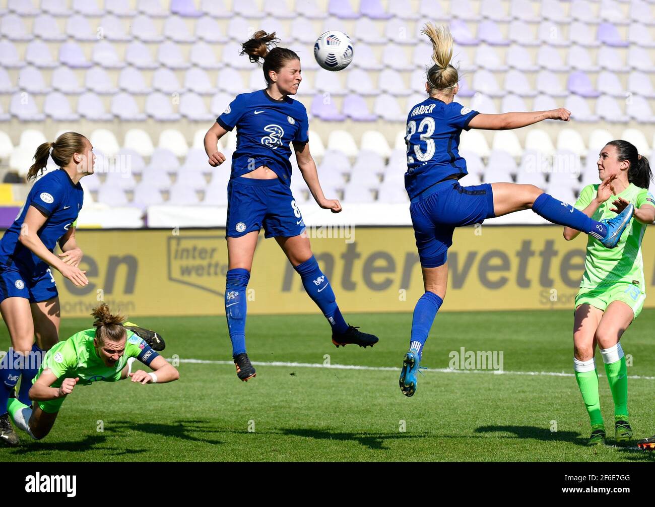 Budapest, Hungary. 31st Mar, 2021. Football, Women: Champions League ...