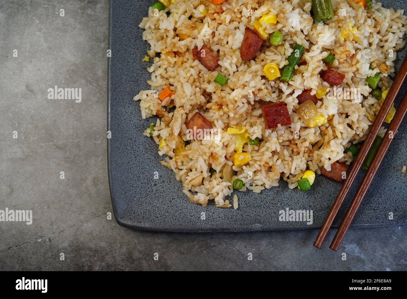 Spam fried rice hi-res stock photography and images - Alamy
