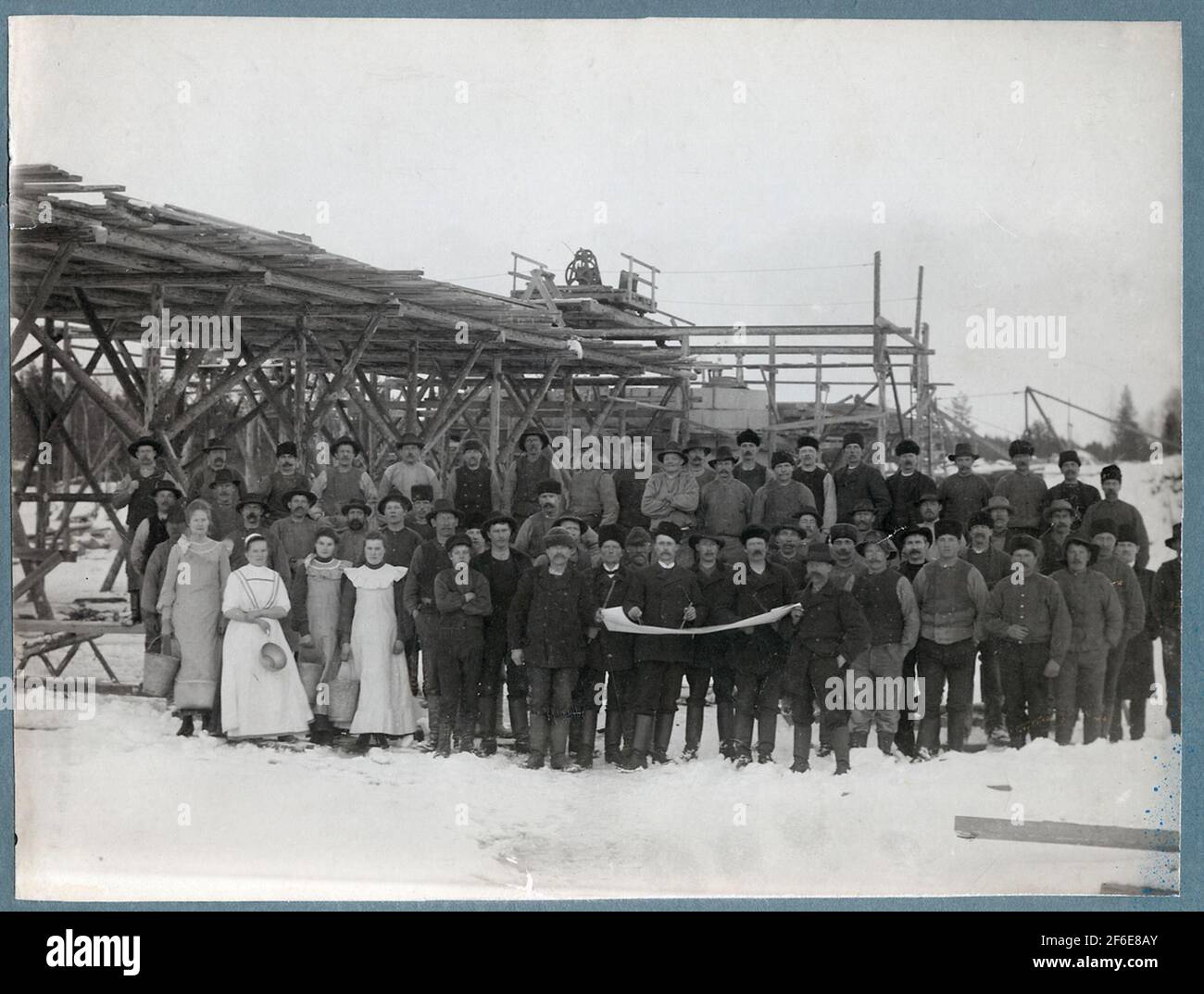 Staff, construction of SWB rail. Stockholm - Västerås - Bergslagens ...