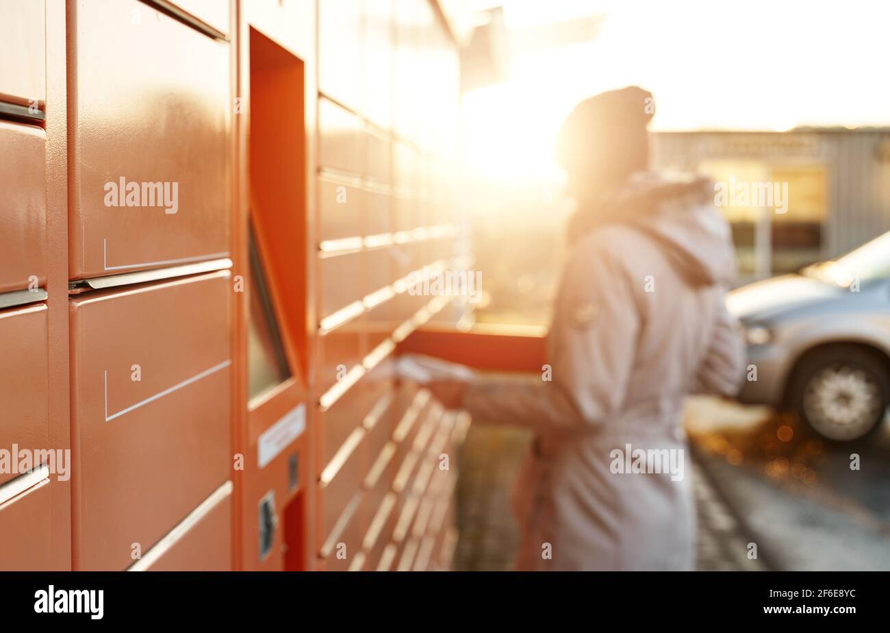Collecting mail from post box hi-res stock photography and images - Alamy
