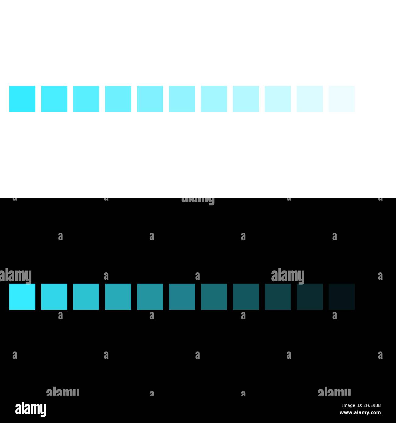 Teal, light blue color palette fading into transparency. Teal, blue ...