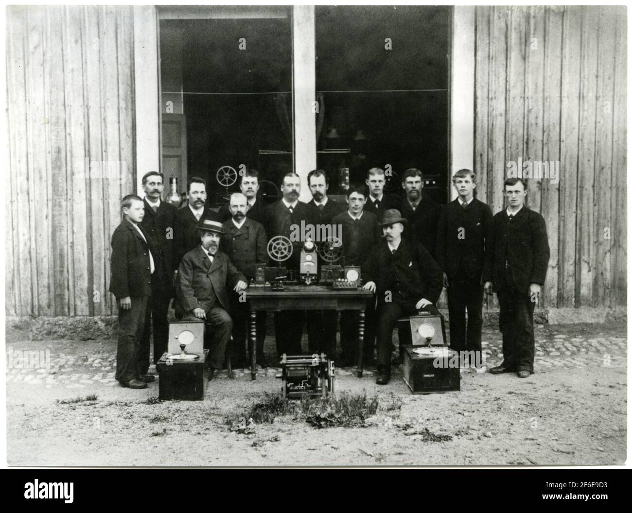 The telegraph shop at Liljeholmen in 1889 Stock Photo - Alamy