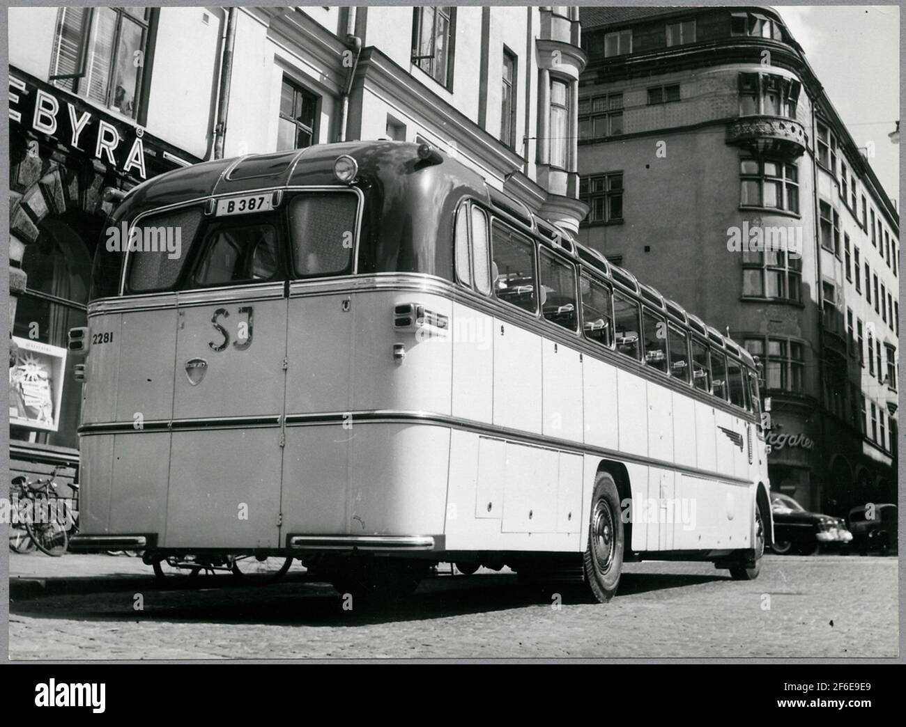 Scania-Vabis B63's tourist bus. The state's railways, SJ bus 2281 Stock ...