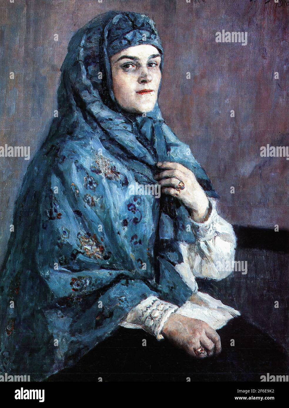 Vasily Surikov - Portrait Princess P I Shcherbatov 1910 Stock Photo - Alamy