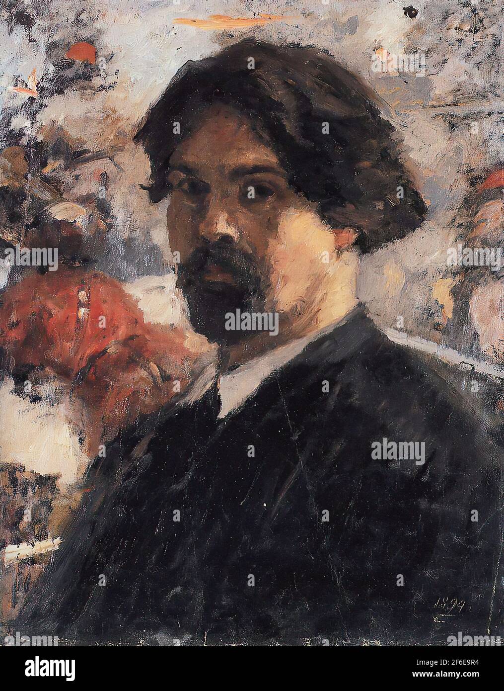 Vasily Surikov - Self Portrait Against Background Picture Conquest ...