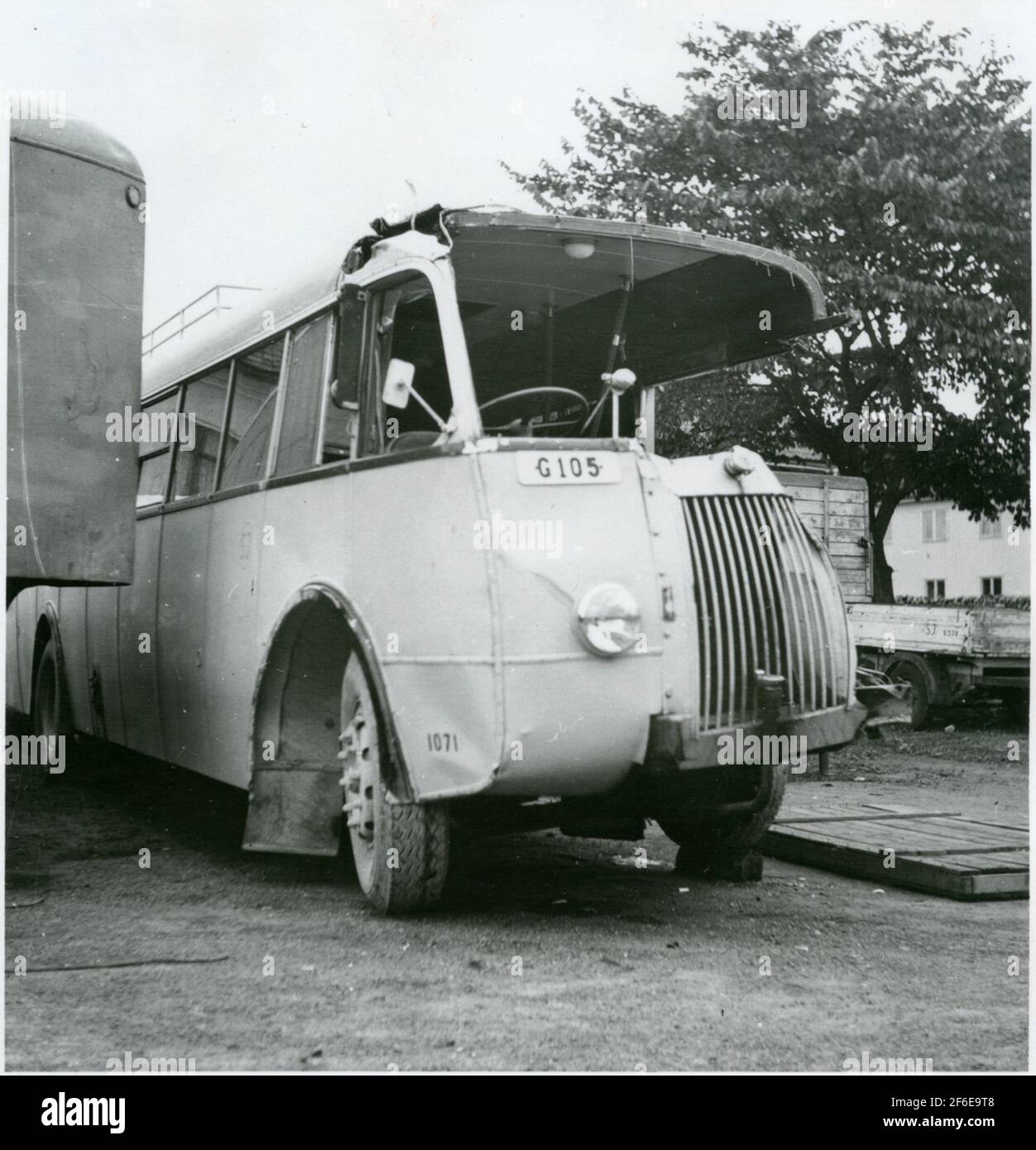 The state's railways, SJ bus 1071 Stock Photo - Alamy