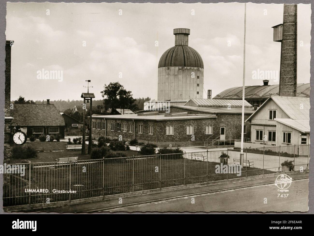 The glass mill in Limmared Stock Photo - Alamy