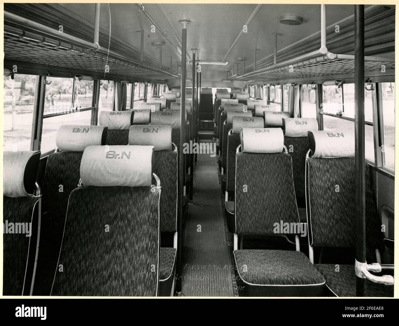 Interior on board bus Stock Photo - Alamy