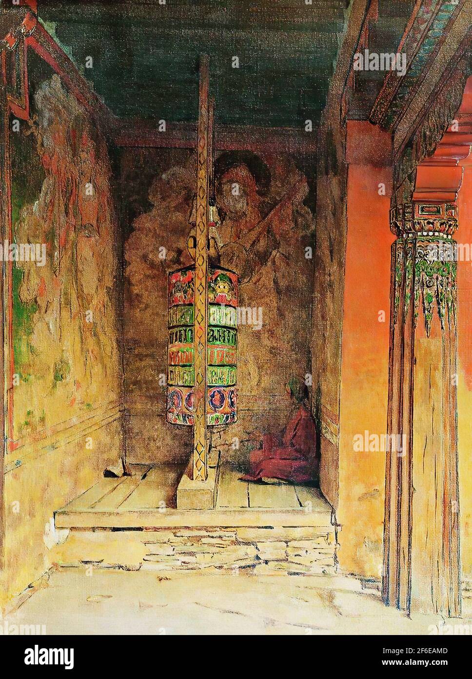 Buddhist prayer machine hi-res stock photography and images - Alamy