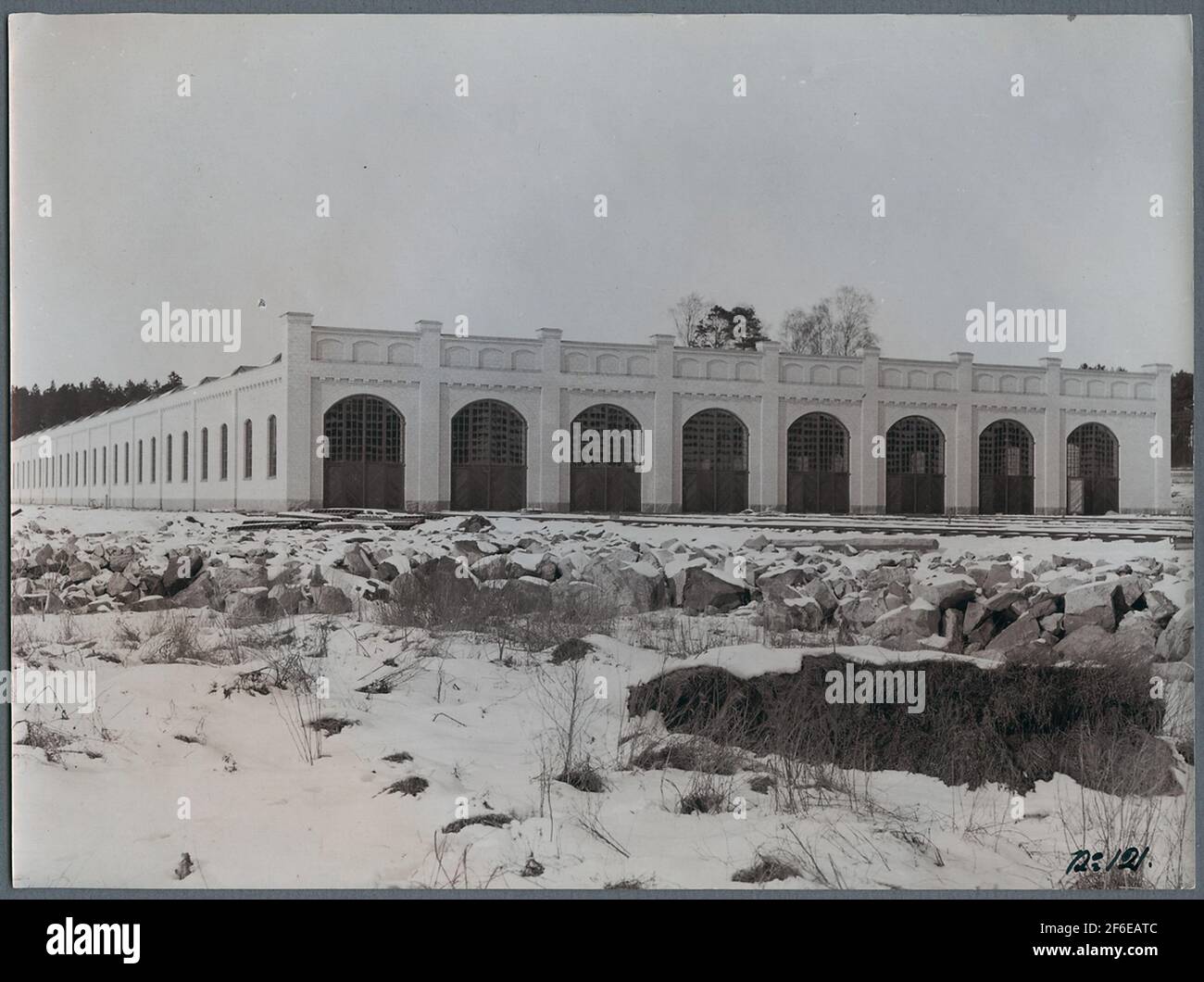 Hagalund upper, train hall Stock Photo - Alamy